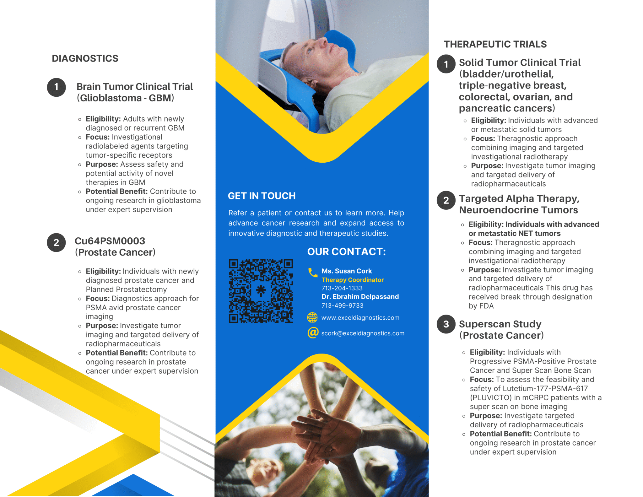Clinical Trials – EXCEL DIAGNOSTICS & NUCLEAR ONCOLOGY CENTER
